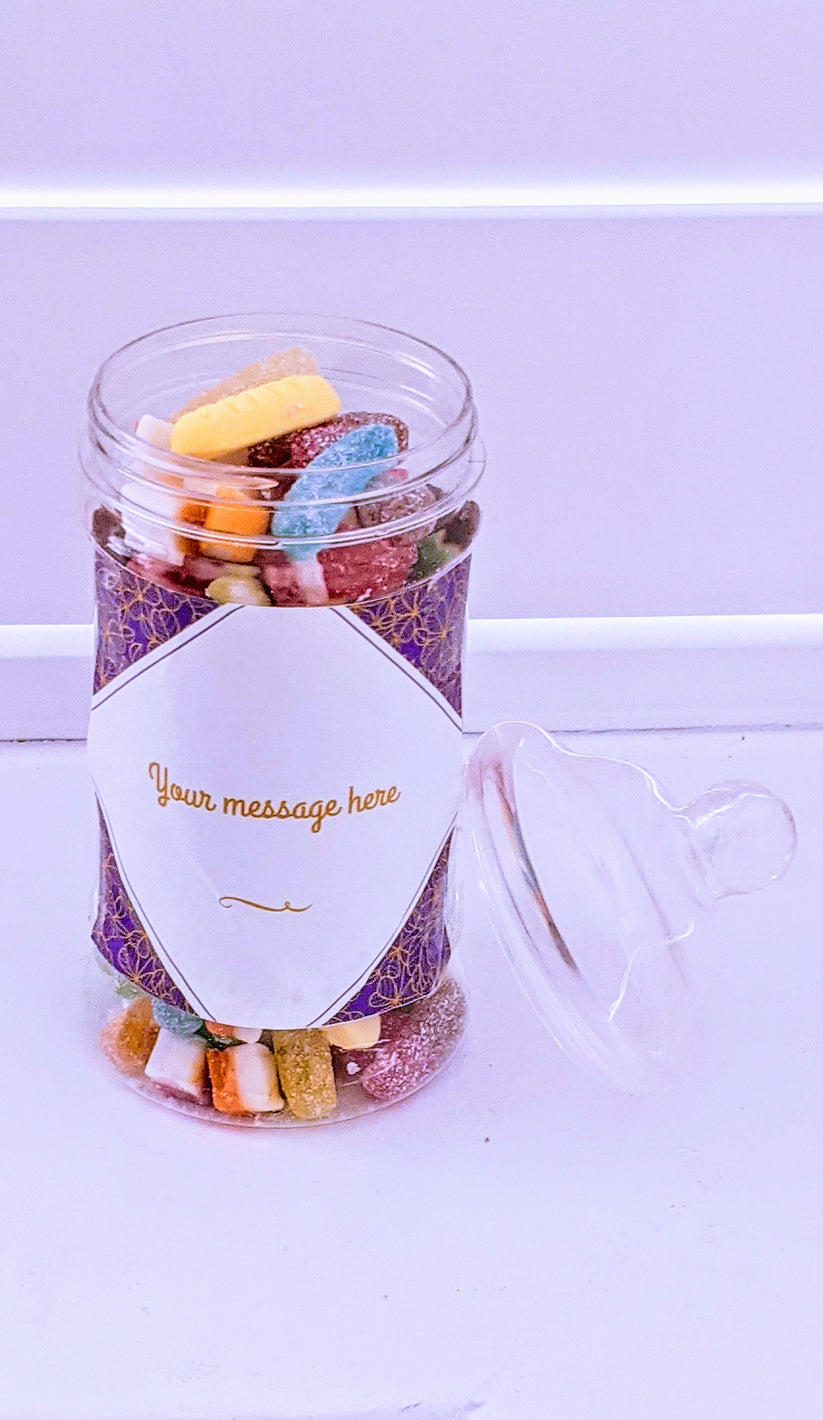 Personalised| Small Sweet Jars| Best in UK – Sweet Wonders By Emefa