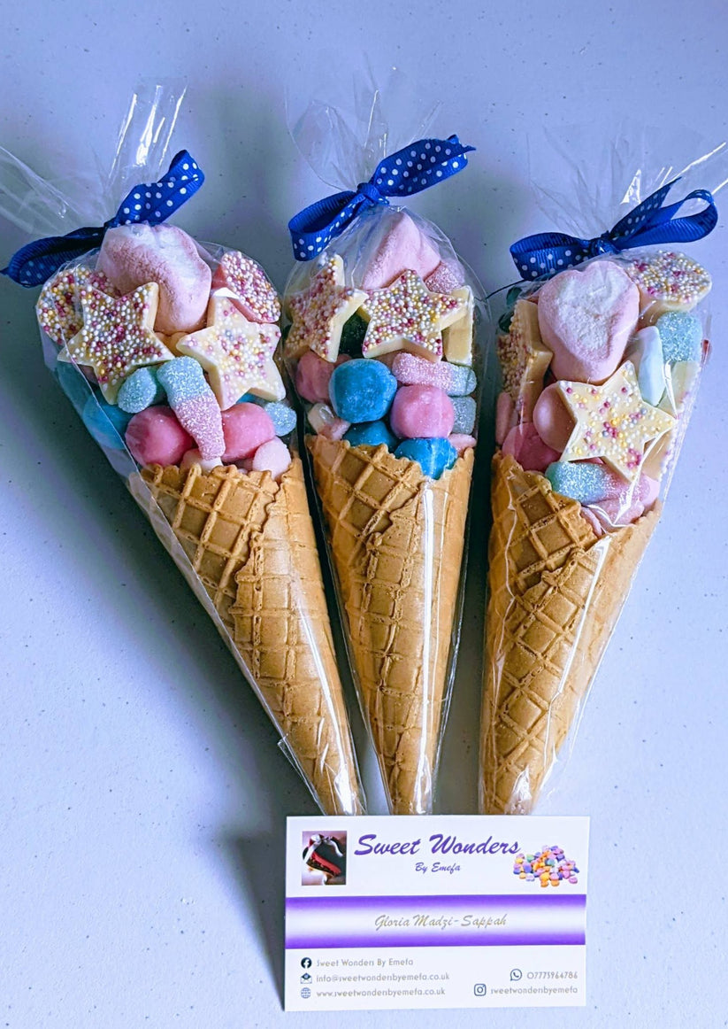 Best in UK | Pink and Blue | Sweet Cones – Sweet Wonders By Emefa